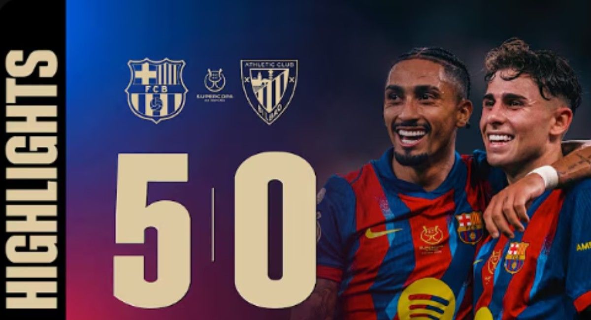 Barcelona vs Athletic Club Highlights: Flick’s 5-Goal Masterclass ...