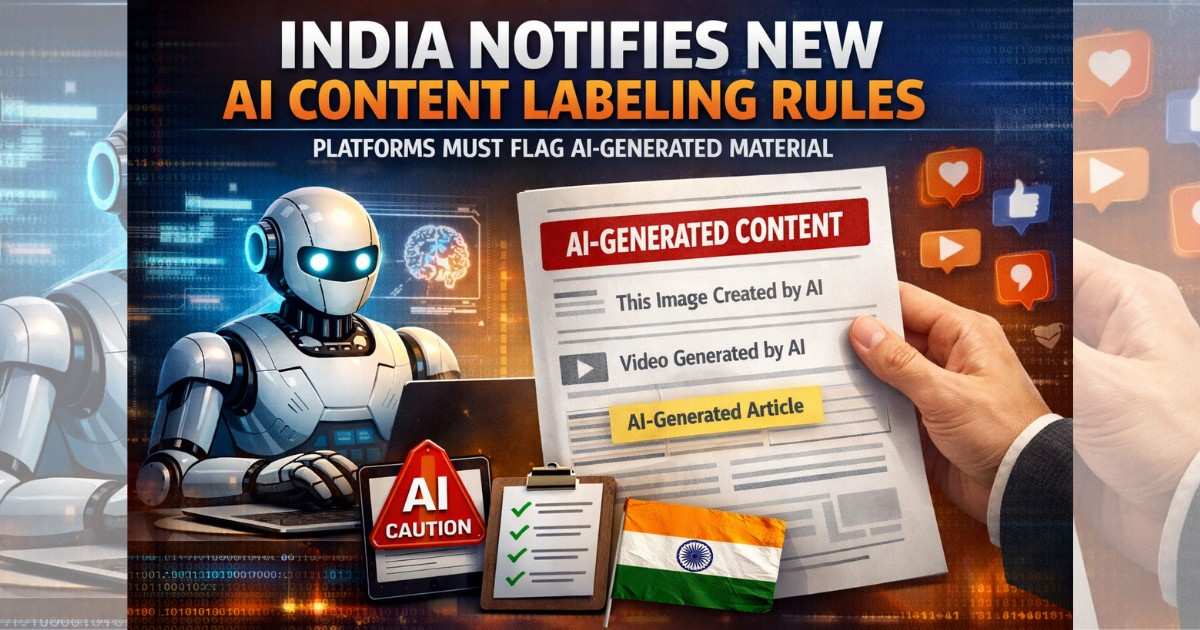 India Notifies New AI Content Labeling Rules, Platforms Must Flag AI ...